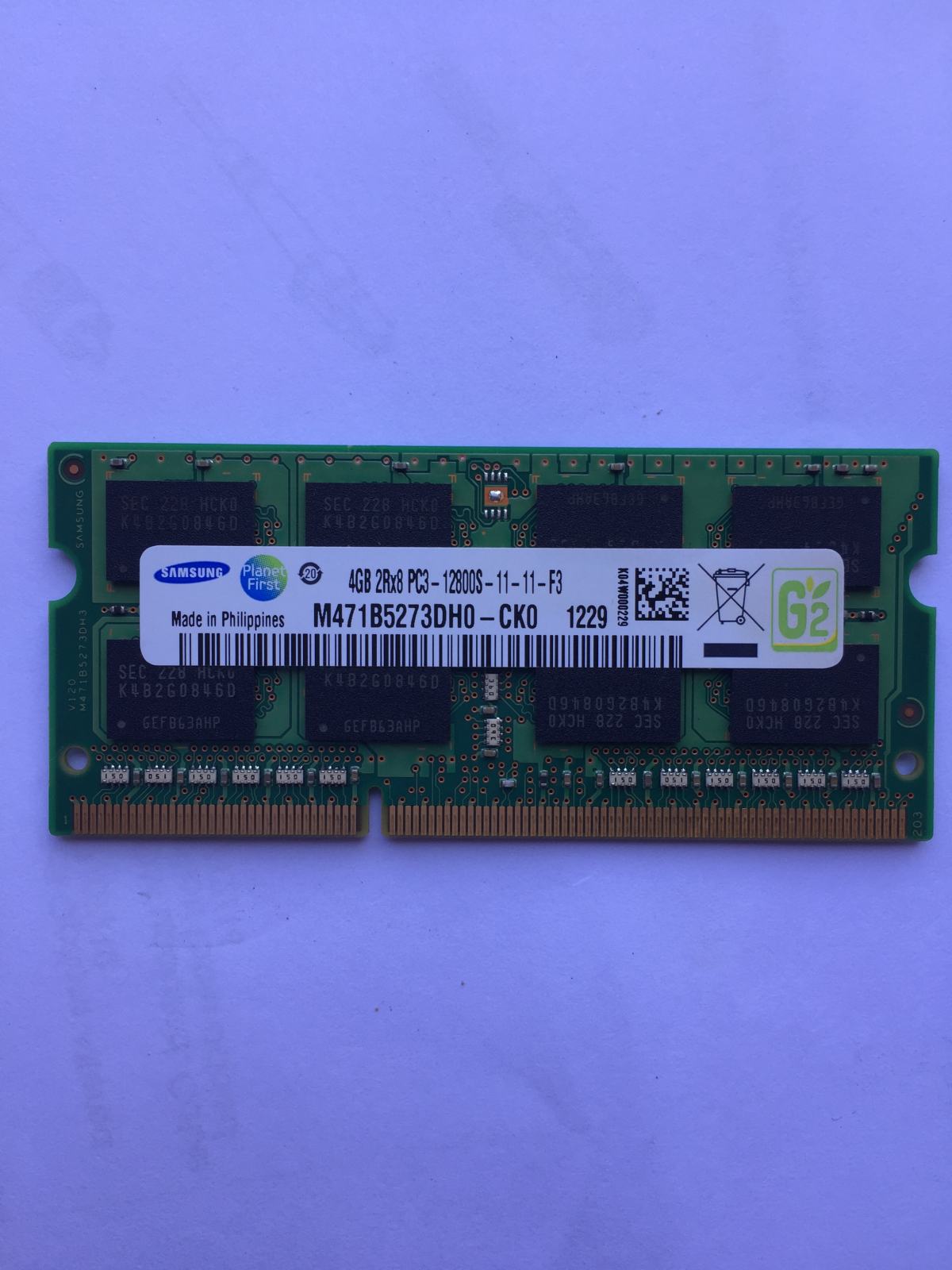RAM Samsung 4GB DDR3 PC3-12800 1600MHz