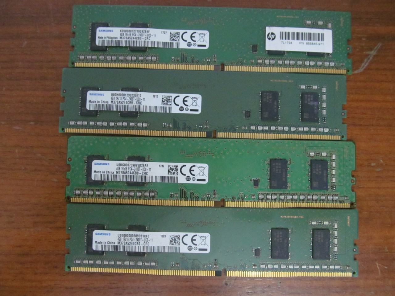 SAMSUNG 16 GB DDR4 - 4 x 4 GB DDR4 2400 MHz