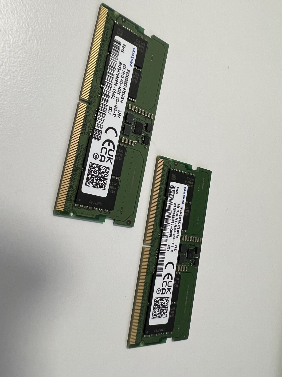Samsung 2x8GB (16GB) Module MEMORY 1RX16 RAM DDR5 4800 Mhz SO-DIMM