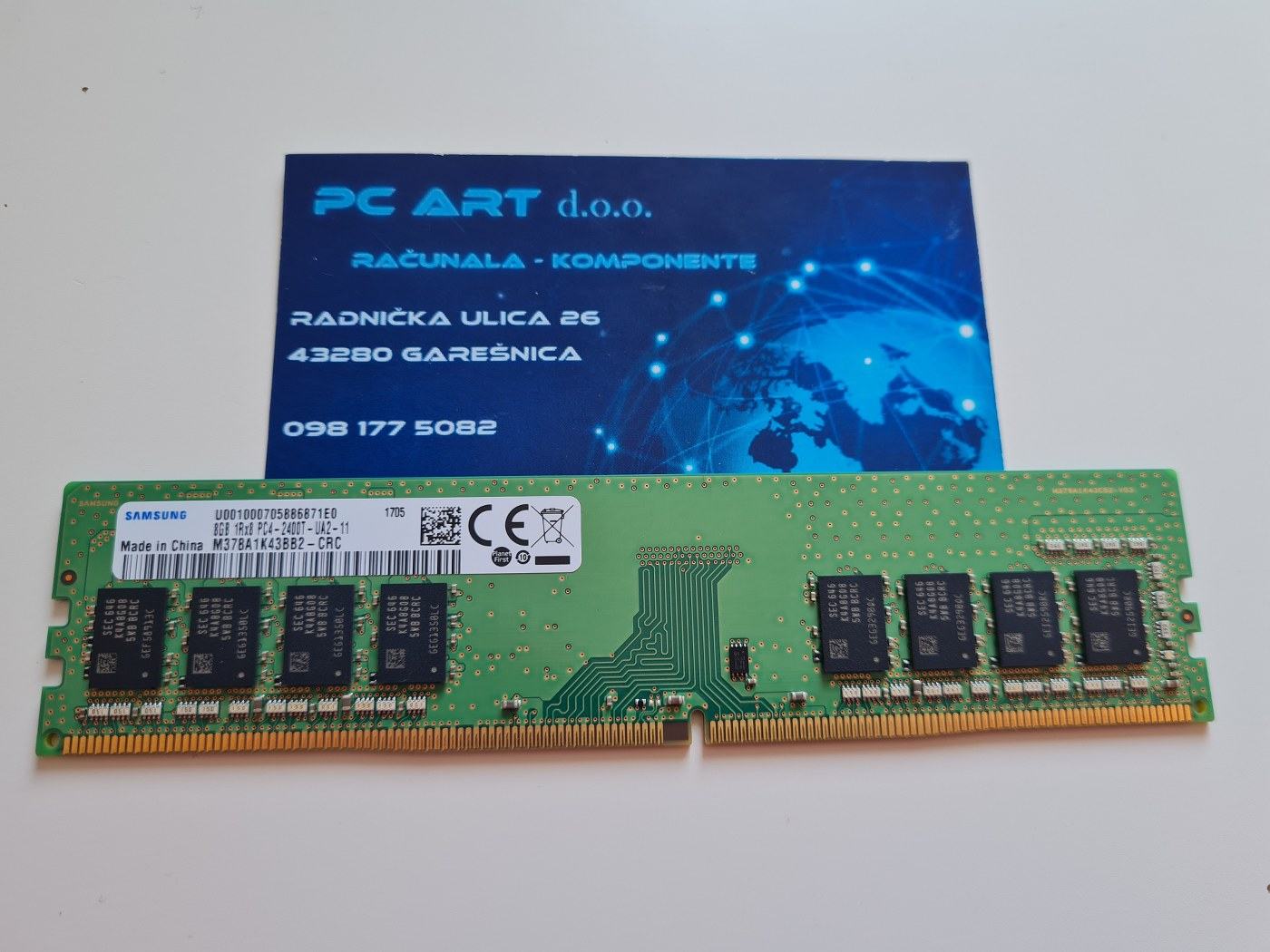 Samsung 8GB (1x8GB) DDR4, 1Rx8 PC4 2400 MHz - Račun / R1 / Jamstvo