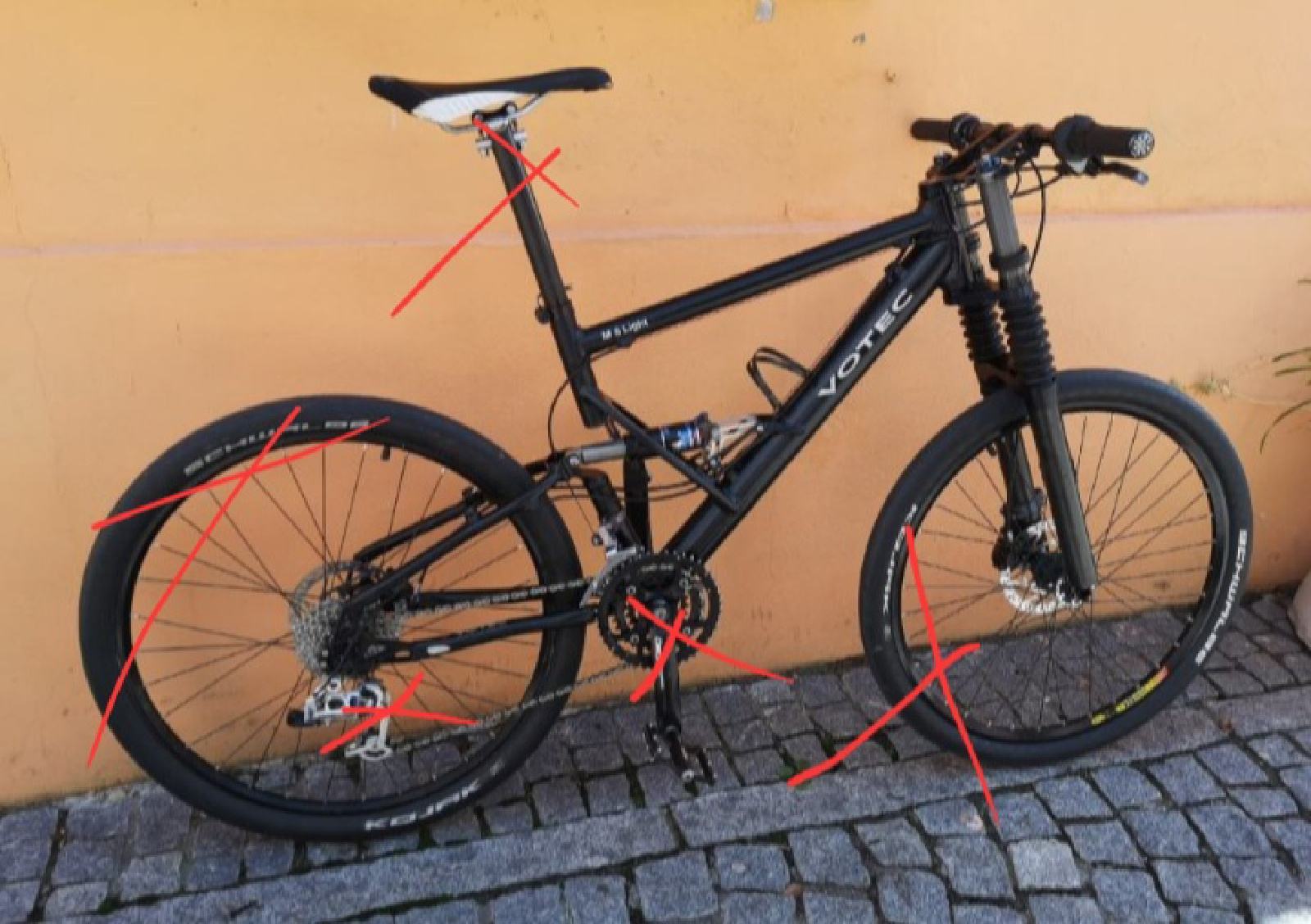MTB FULLY RAMA VOTEC M6 + VILICA+ SHOX