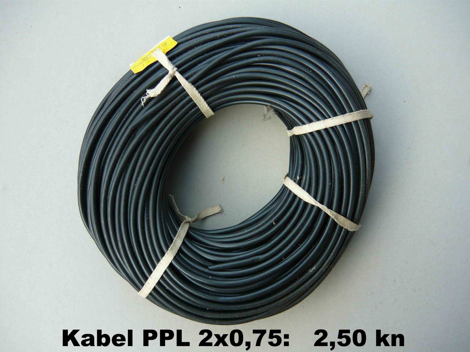 Električni PPL kabel 2x0,75mm2 (bunt po 100m)