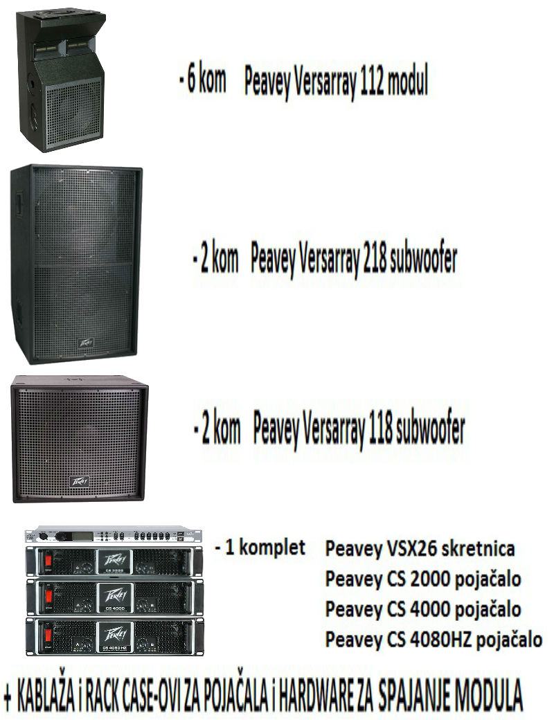 RAZGLAS Peavey Versarray - 11 kW