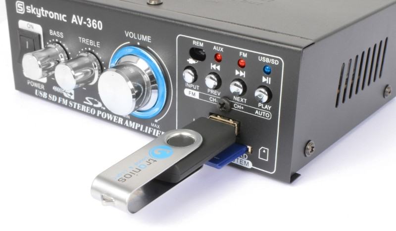 Skytronic AV-360 MINI AMPLIFIER SD/USB/MP3