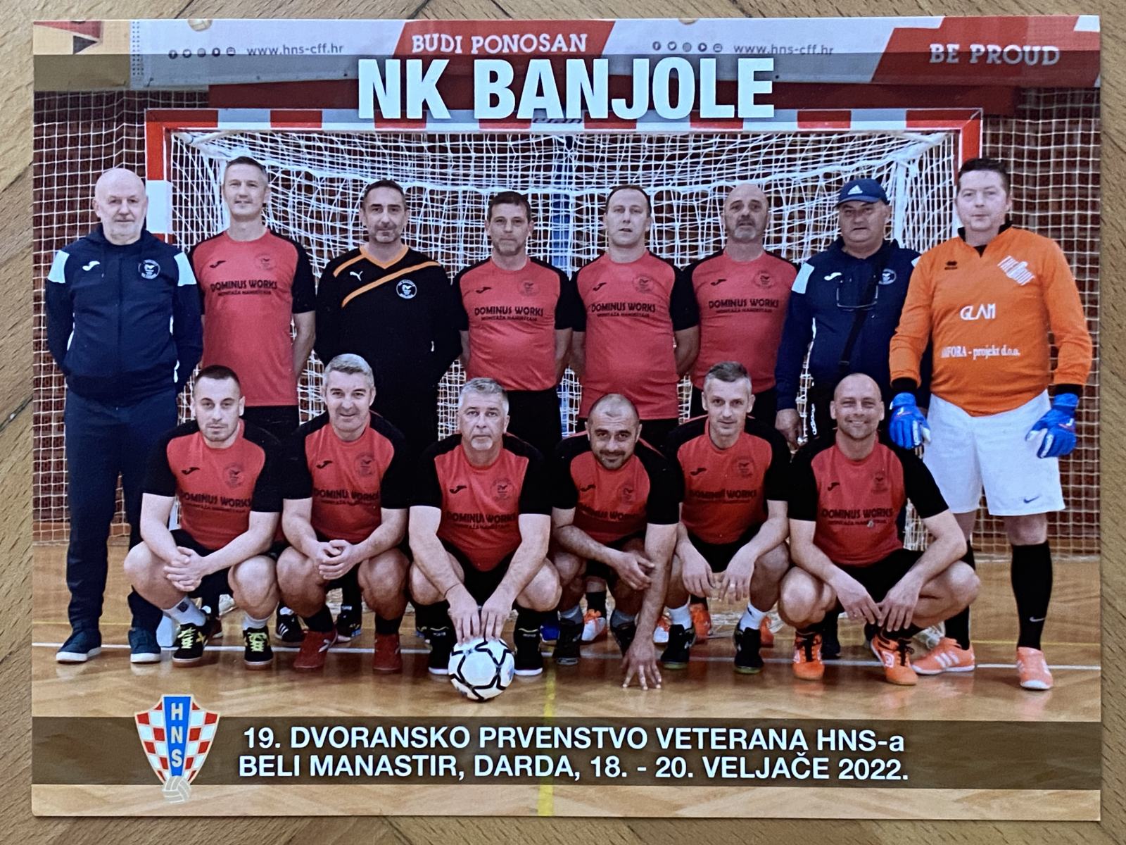 20 x 15 cm fotografija veterana NK Banjole iz 2022.