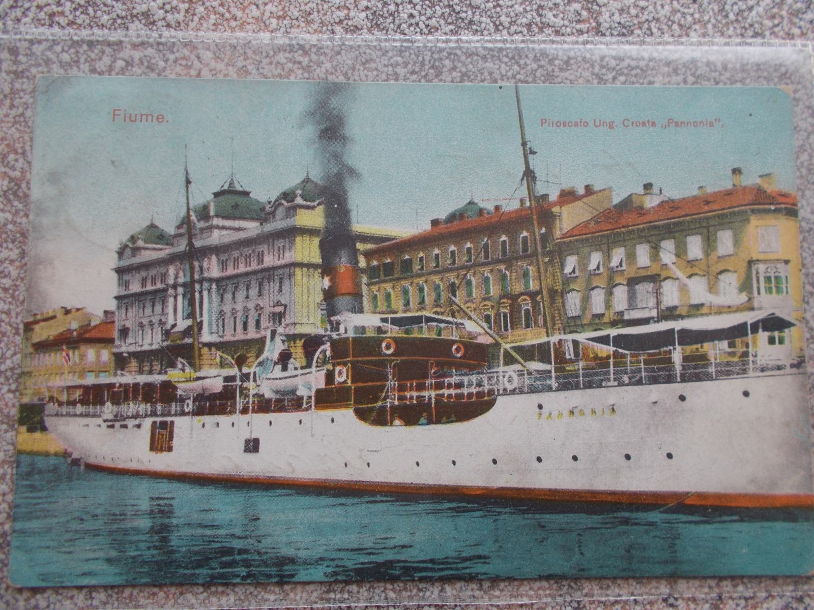 Fiume, 1912, Putnicki parobrod Pannonia