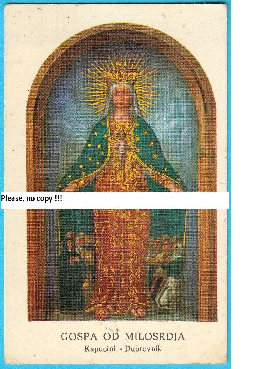 GOSPA OD MILOSRDJA (Kapucini - Dubrovnik) vrlo lijepa stara sveta slič