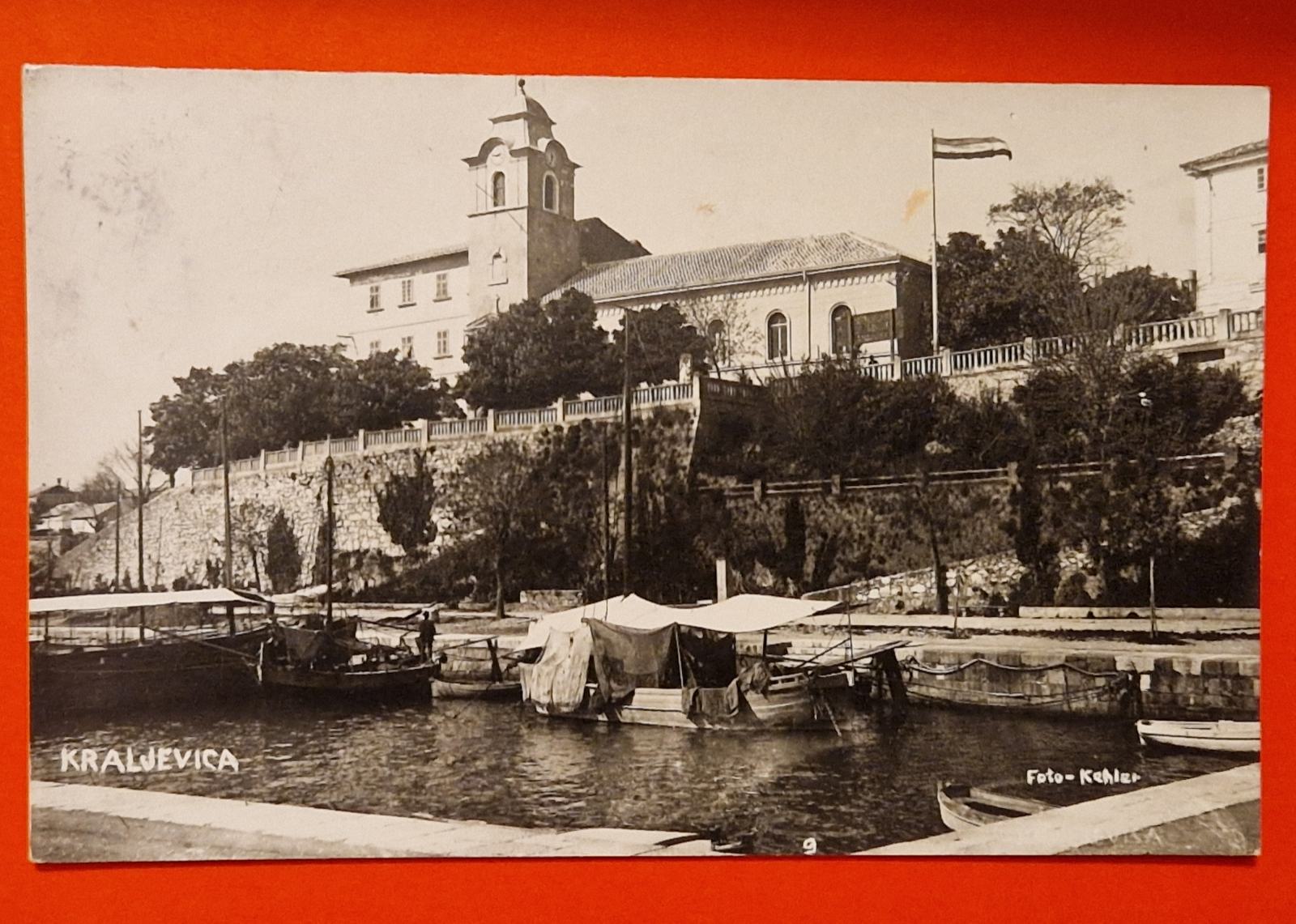Stara razglednica Kraljevica Porto Re Carnaro 1940.
