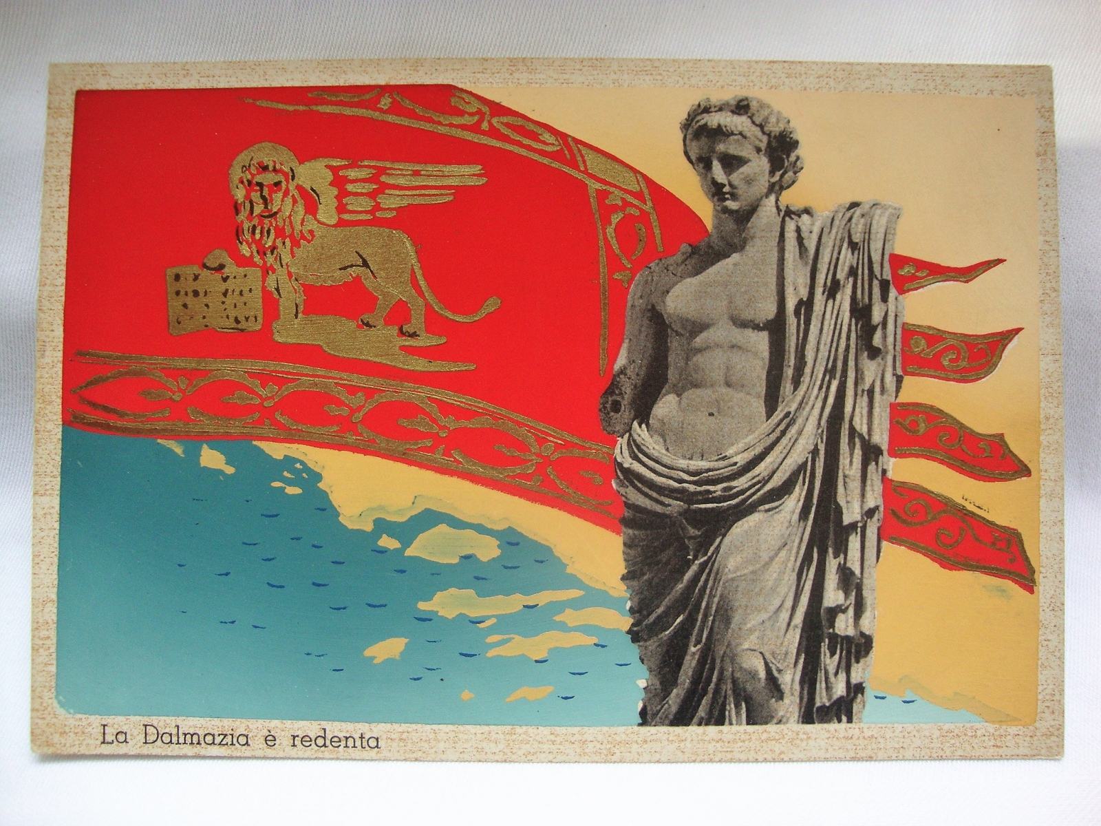 La Dalmazia e redenta - ZADAR - Razglednica ručno rađena 1943.g. WWII.