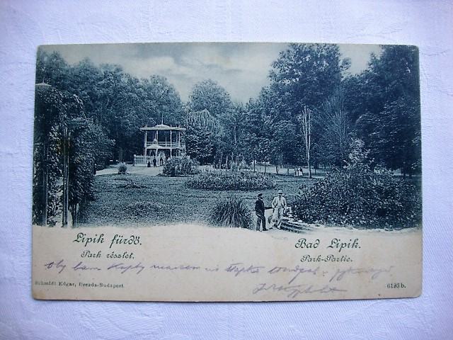 LIPIK - BAD LIPIK 1904. DOPISNICA - PUTOVALA