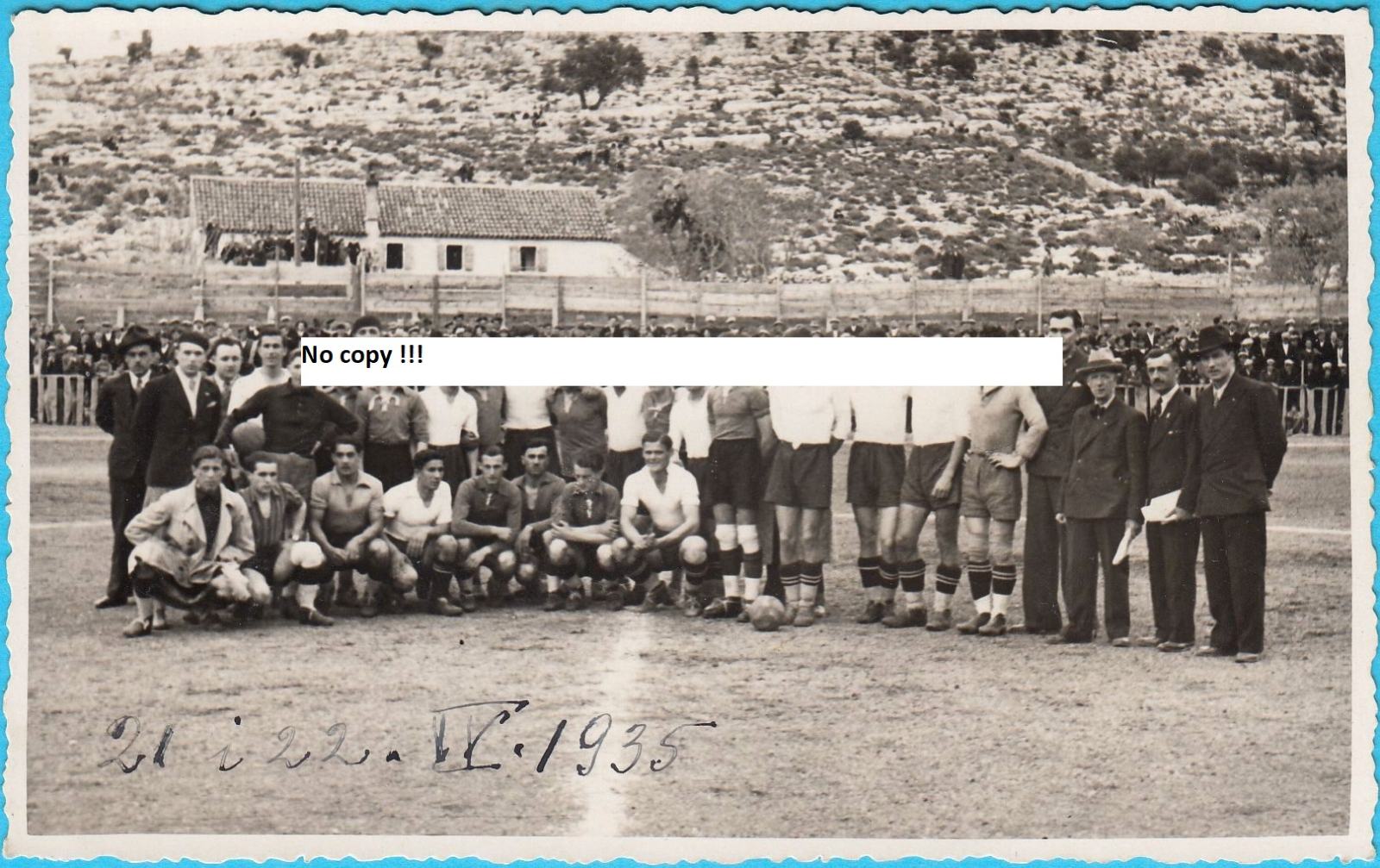 OSVIT ŠIBENIK v ŽŠK Petrovgrad - stara nogometna fotografija iz 1935.