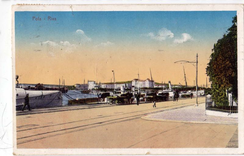 POLA PULA ISTRA RIVA STARA RAZGLEDNICA 1913