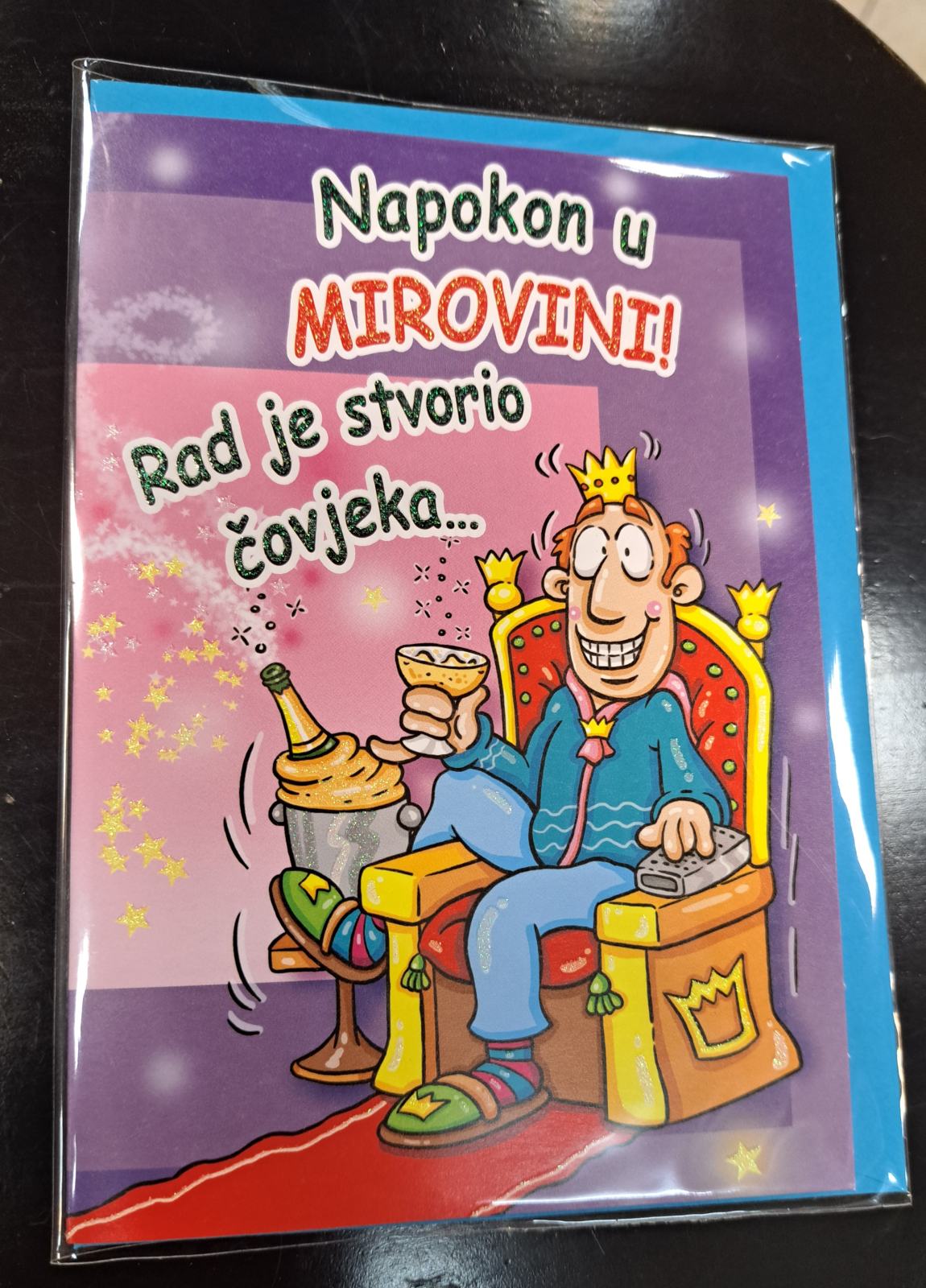 Prigodna čestitka - Mirovina 1 penzija