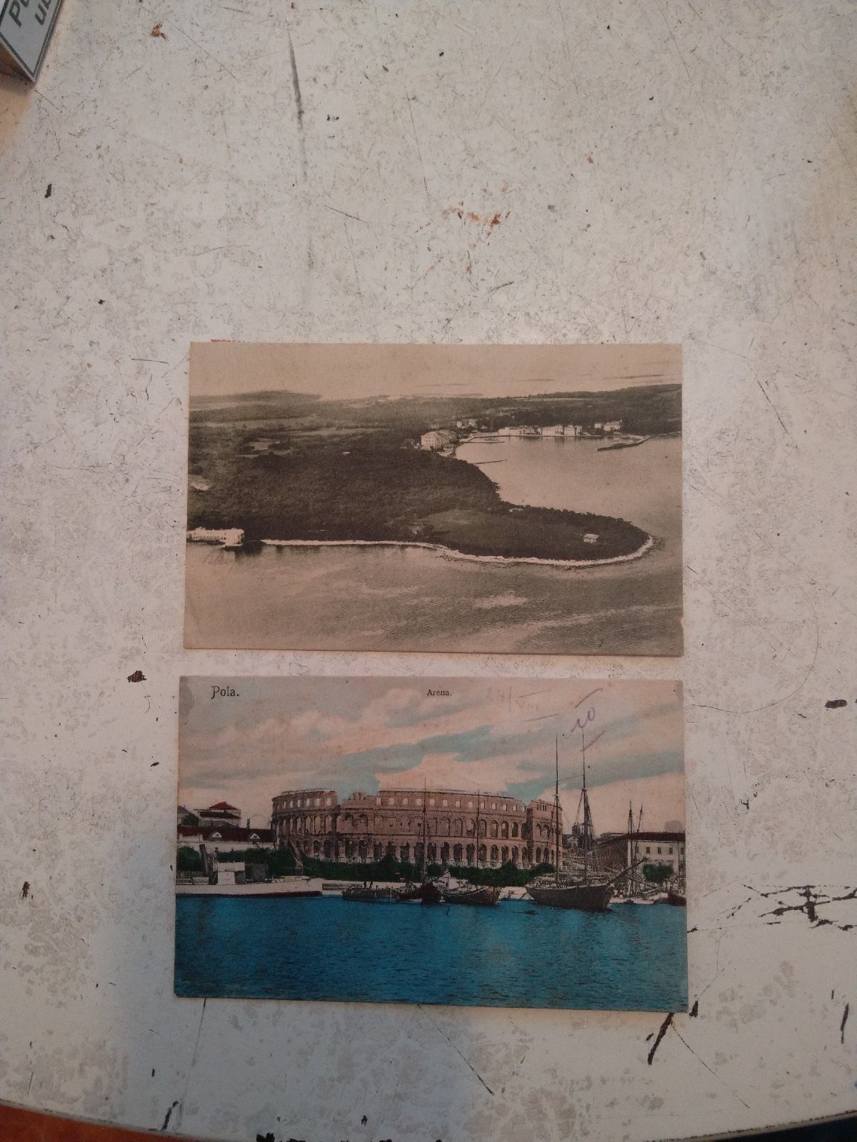 Pula i Brioni, lot od dvije stare razglednice