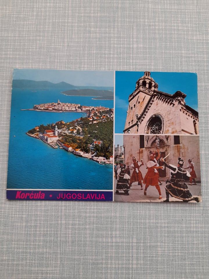razglednica 1976 korčula