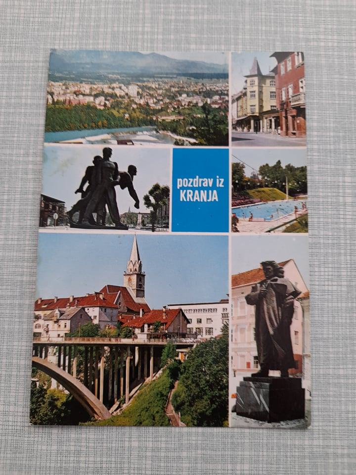 razglednica 1980 pozdrav iz kranja