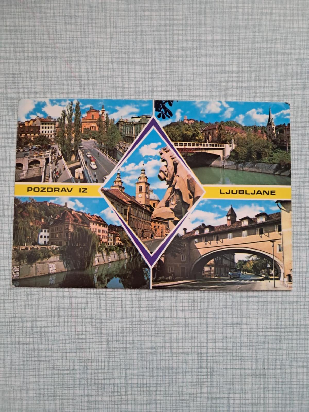 razglednica 1980-tih pozdrav iz ljubljane