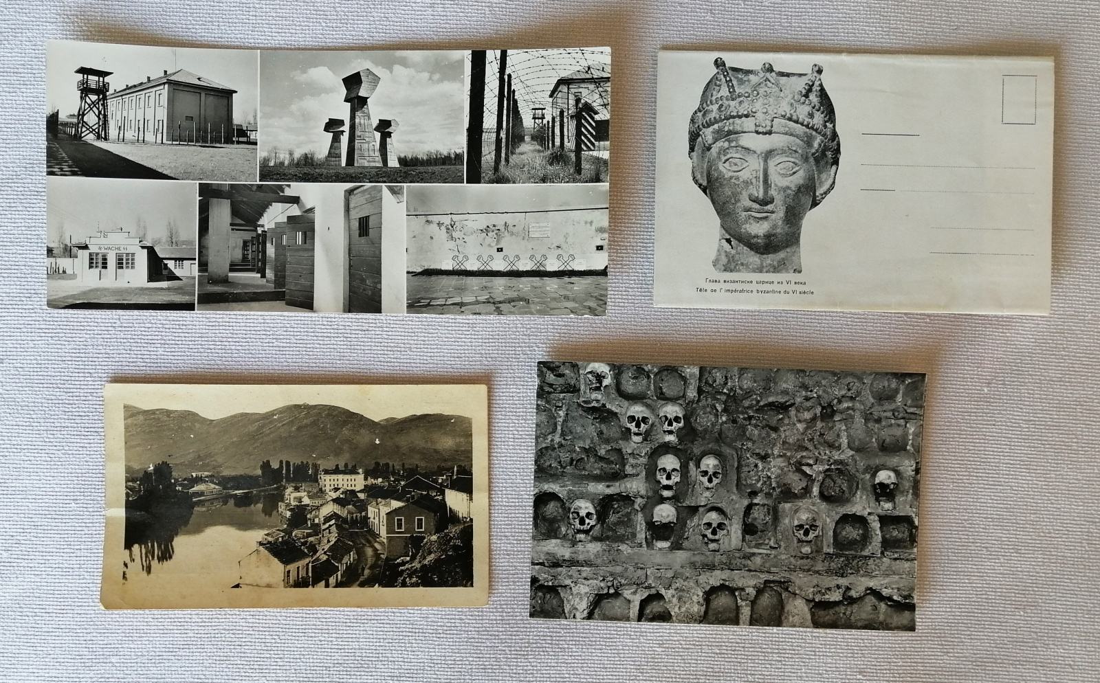 razglednica Ćele kula, logor u Nišu, Trebinje