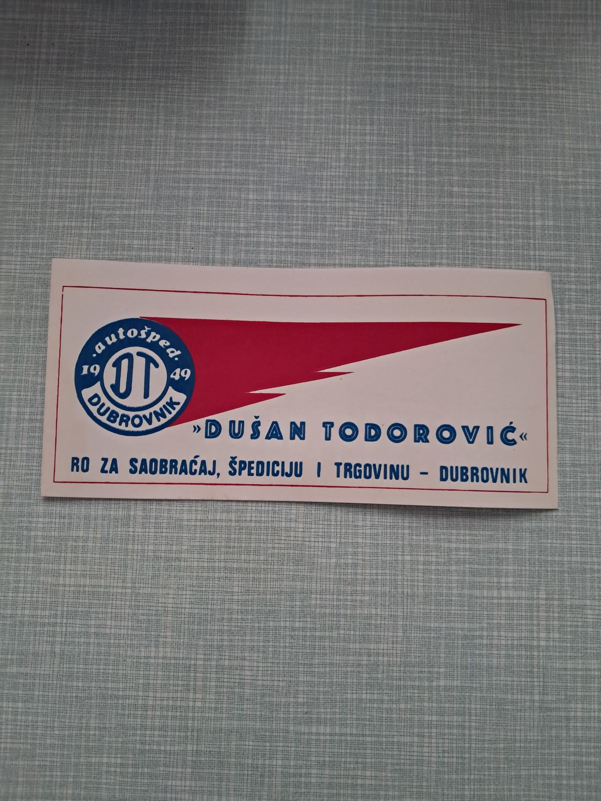 razglednica novogodišnja 1981 dušan todorović dubrovnik