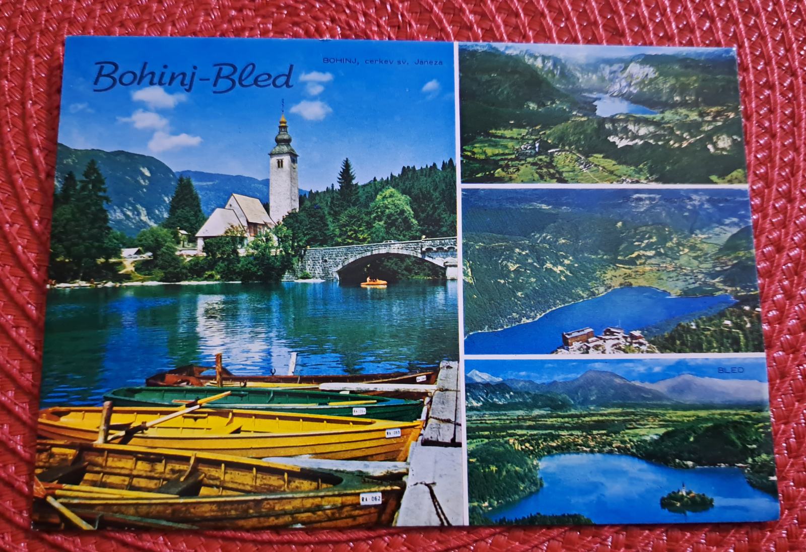 Razglednica Bohinj - Bled - Slovenija - Jugoslavija