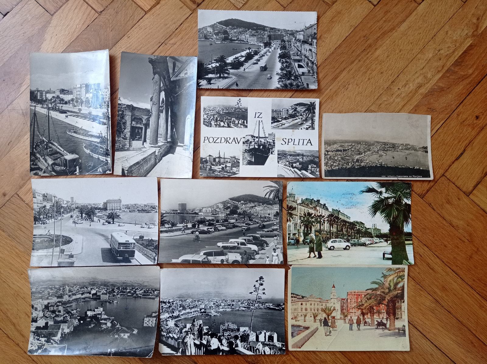 Split razglednice crno bijele