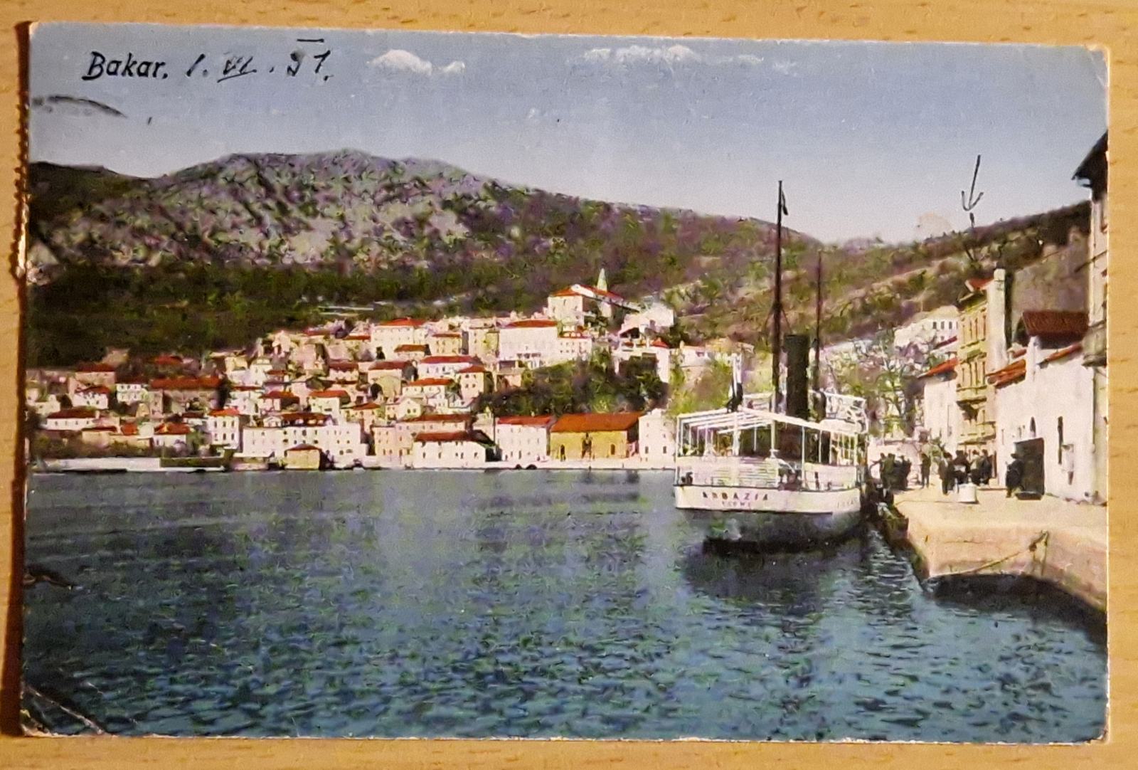 Stara razglednica Bakar Brod Abbazia