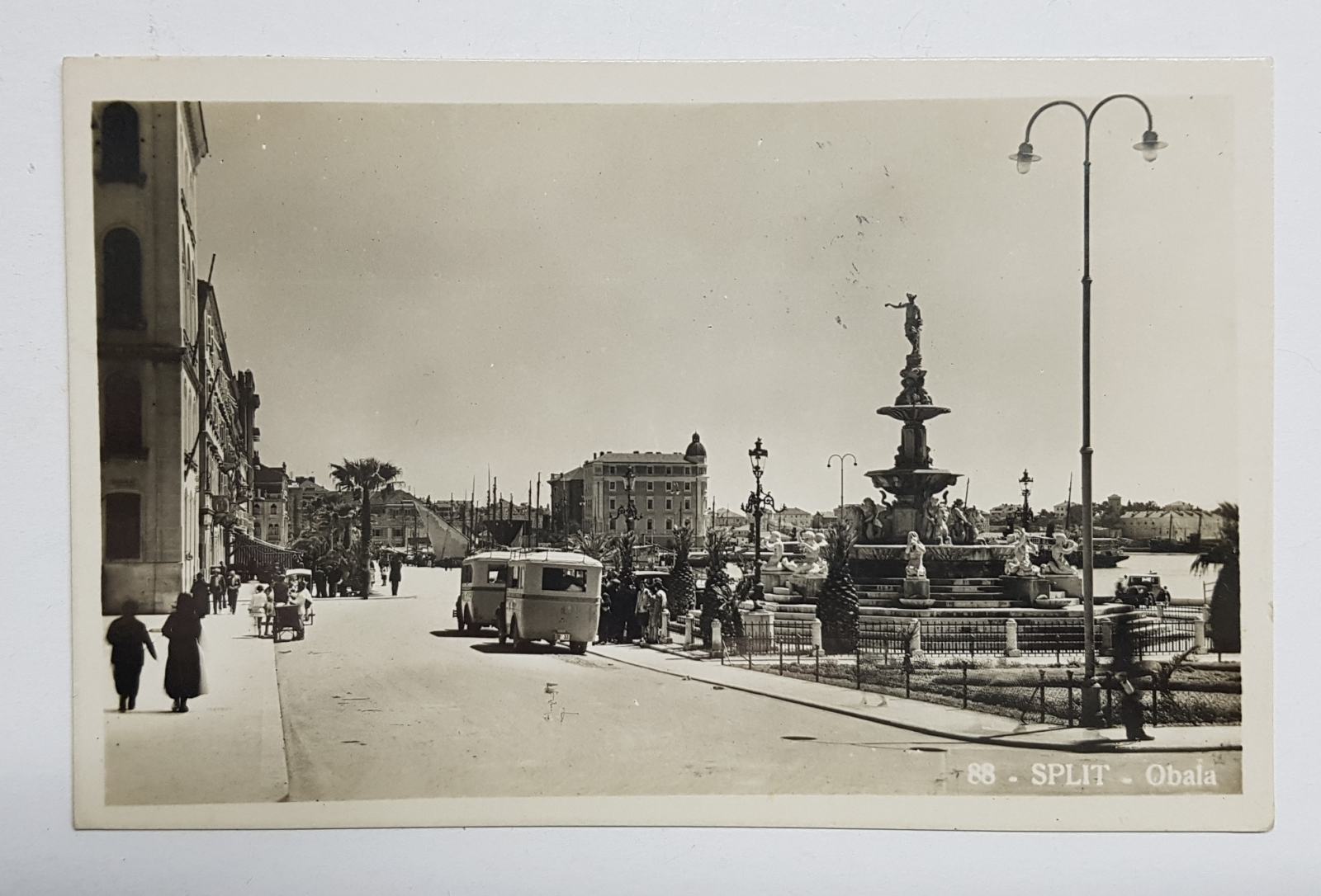 STARA RAZGLEDNICA, SPLIT OBALA RIVA STARA FONTANA, 1932. g.