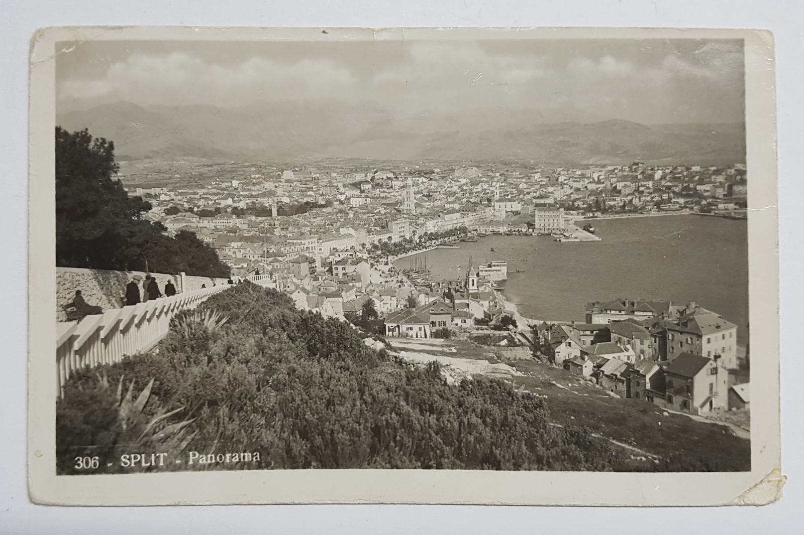 STARA RAZGLEDNICA SPLIT PANORAMA iz 1936.