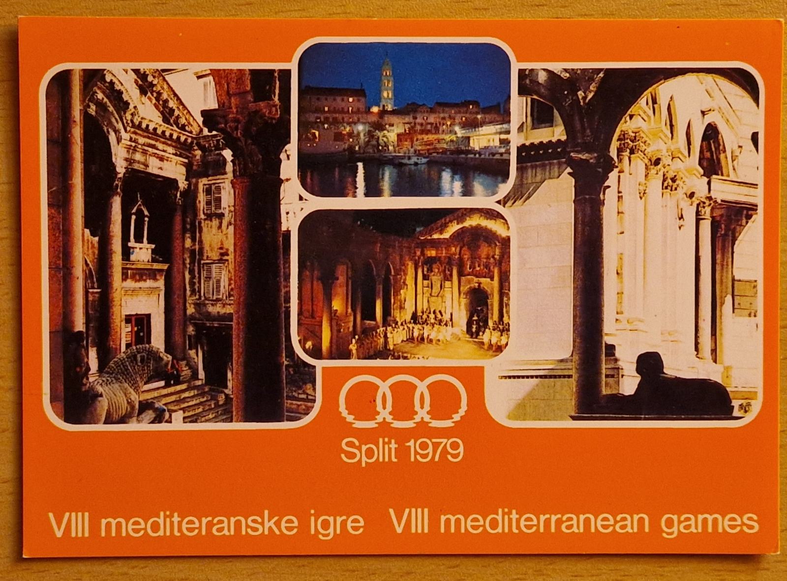 Stara razglednica VII Mediteranske igre Split 1979