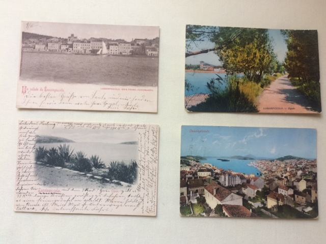 12 stare razglednice Mali Lošinj, Zagreb, Lovran, Ika, Opatija, Poreč