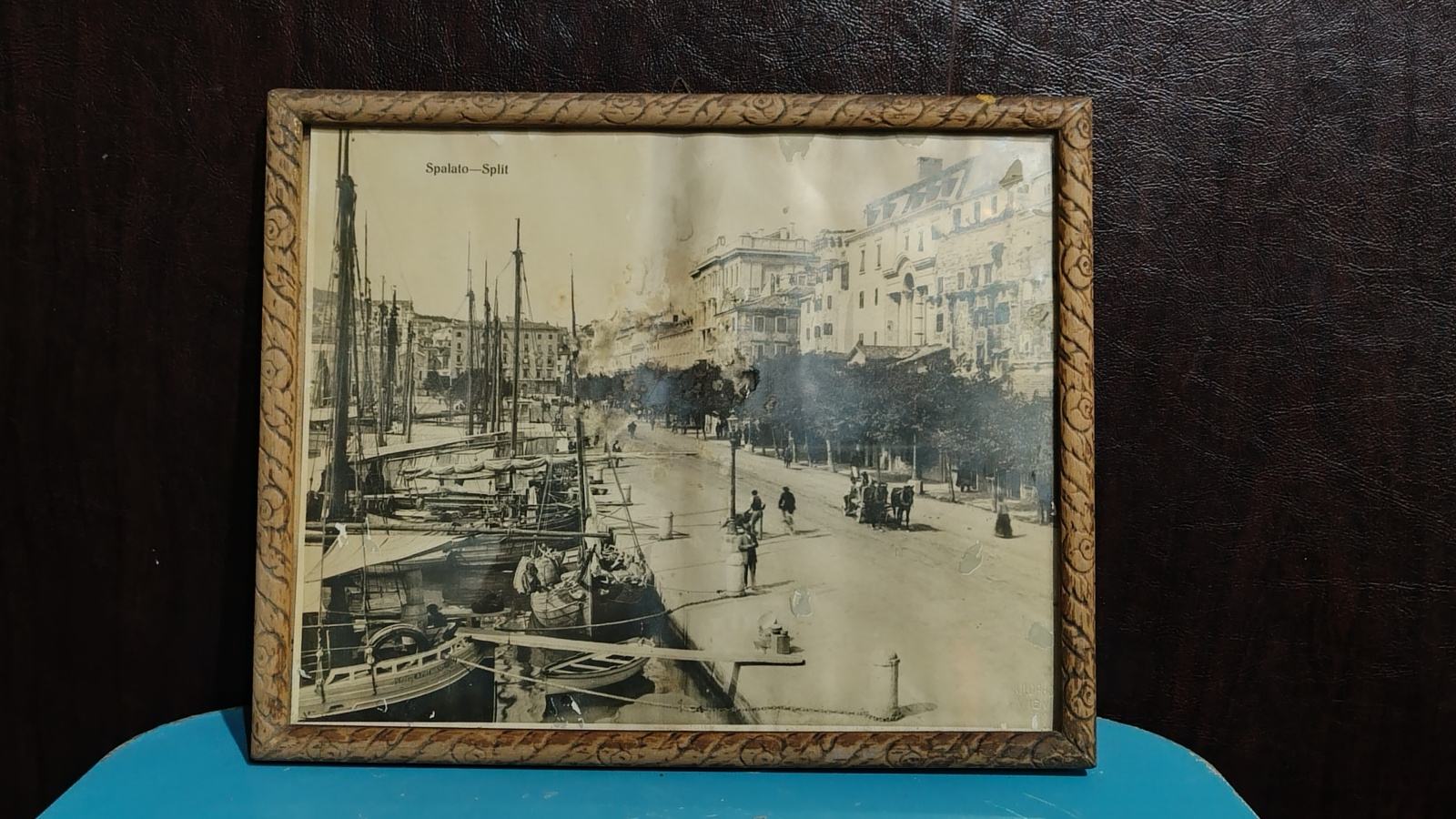 Stari Split - Spalato iz 1917. g., uramljena fotografija