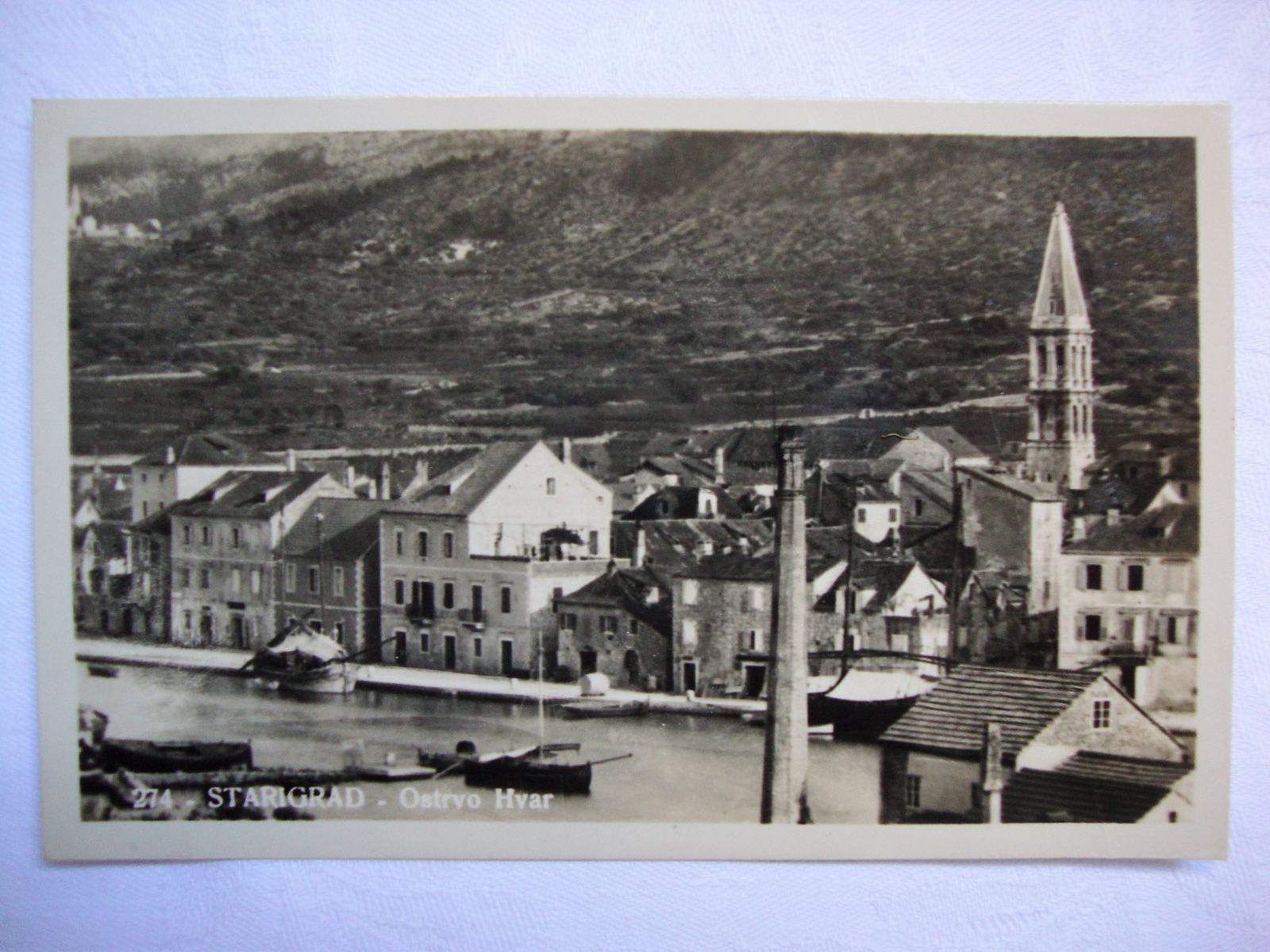 STARIGRAD - HVAR - 1933 Old foto postcard