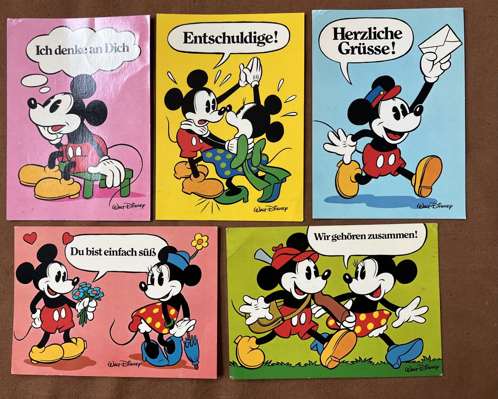 WALT DISNEY - LOT OD 5 RAZGLEDNICA, MIKI MAUS I MINI