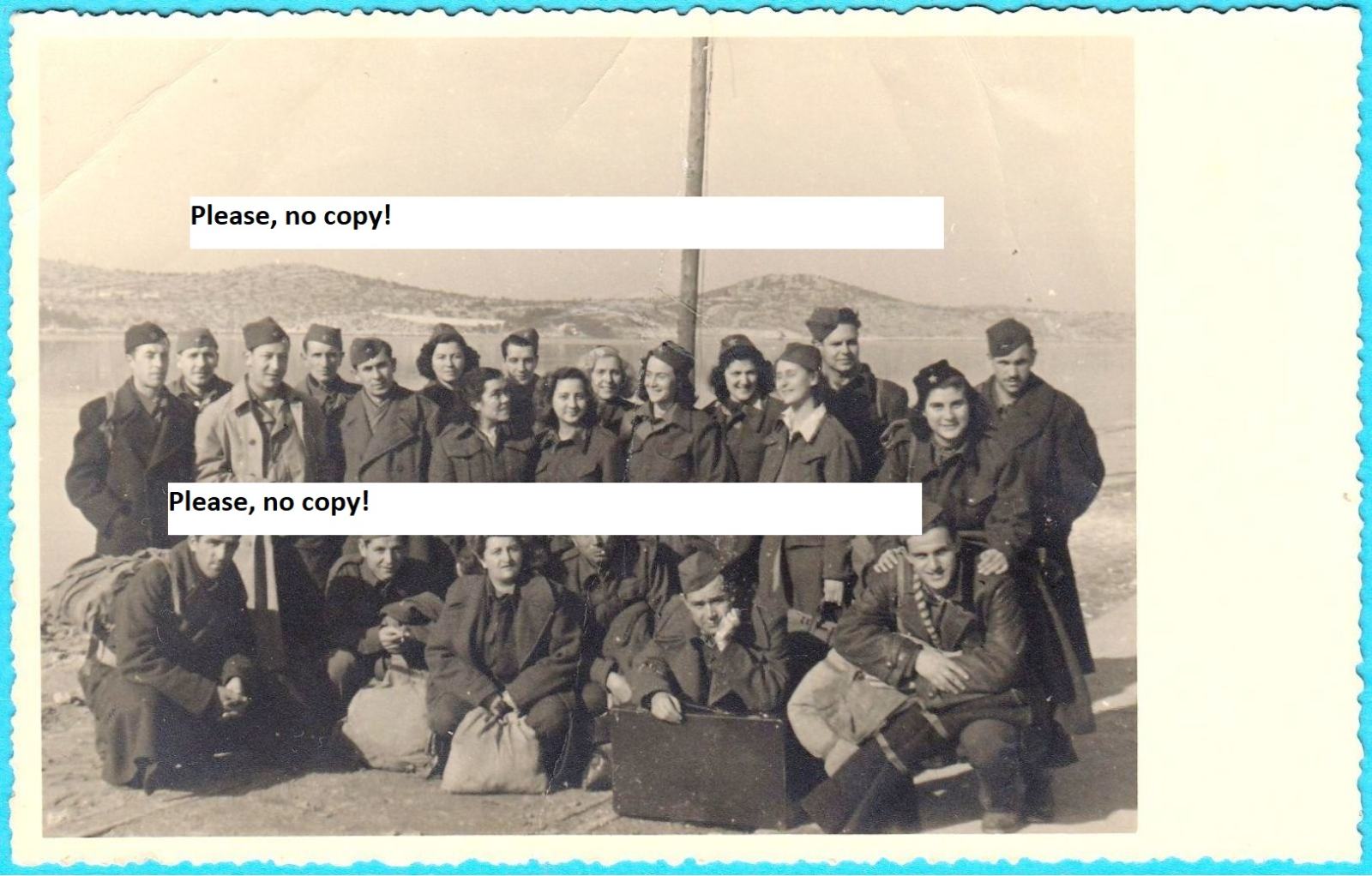 WW2 PARTIZANI - OTOK VIS Partizanska Mornarica stara razglednica