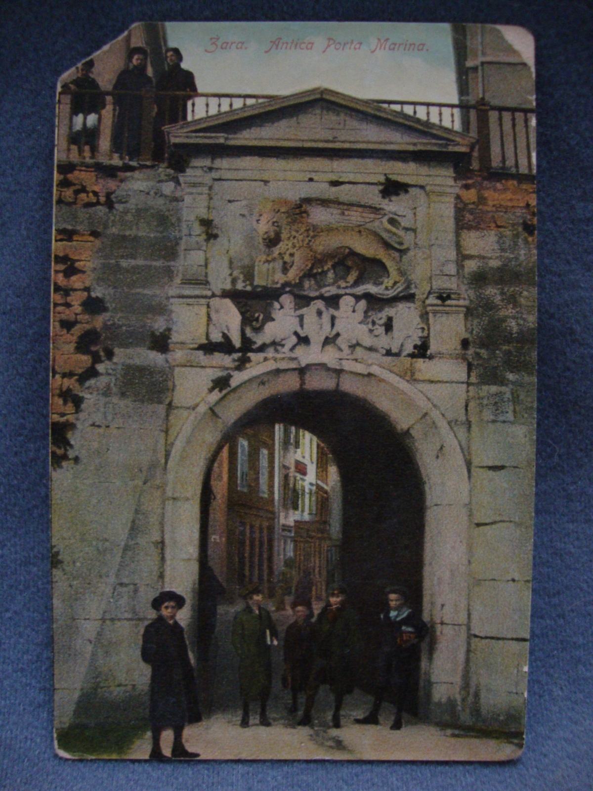 ZARA Antica Porta Marina old postcard 1913.-Dopisnica putovala -VRLIKU