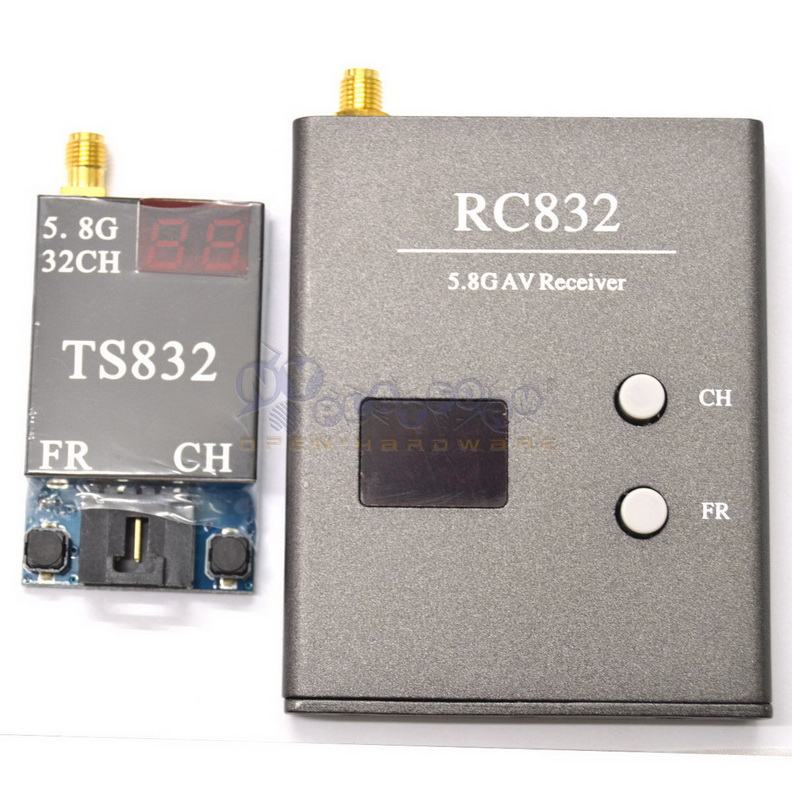 FPV 32Ch 5.8G 600mw Transmitter TS832 i Receiver RC832 5km
