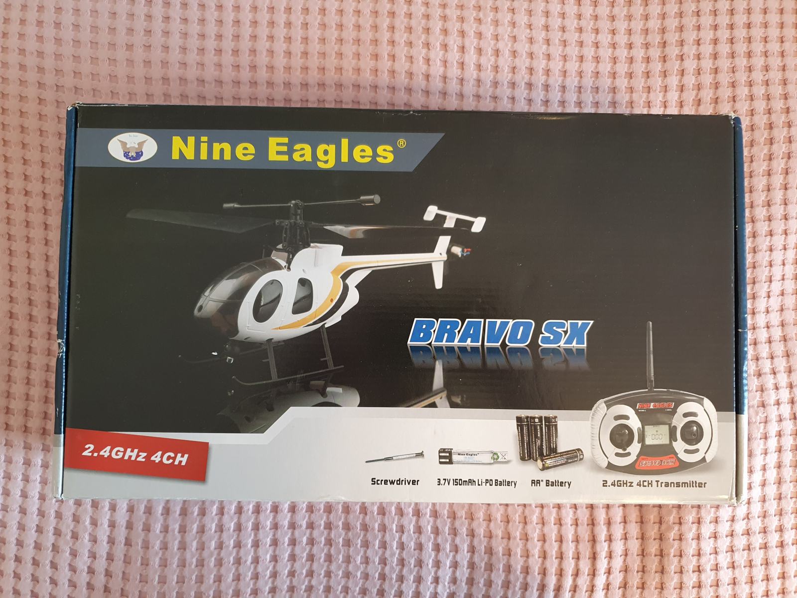 RC helikopter Nine Eagles Bravo SX, plavi