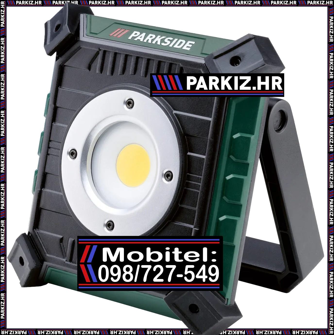 Parkside aku 20V tanki bauštelski led reflektor 2200lm PBSTA 20-Li A1