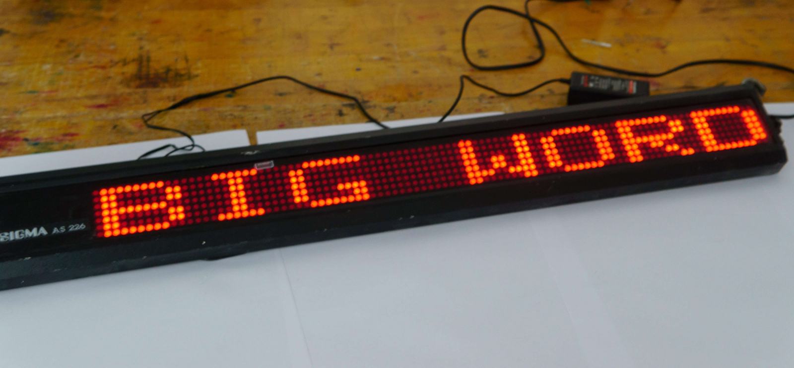Reklamni Displej SIGMA AS226 tekst display LED