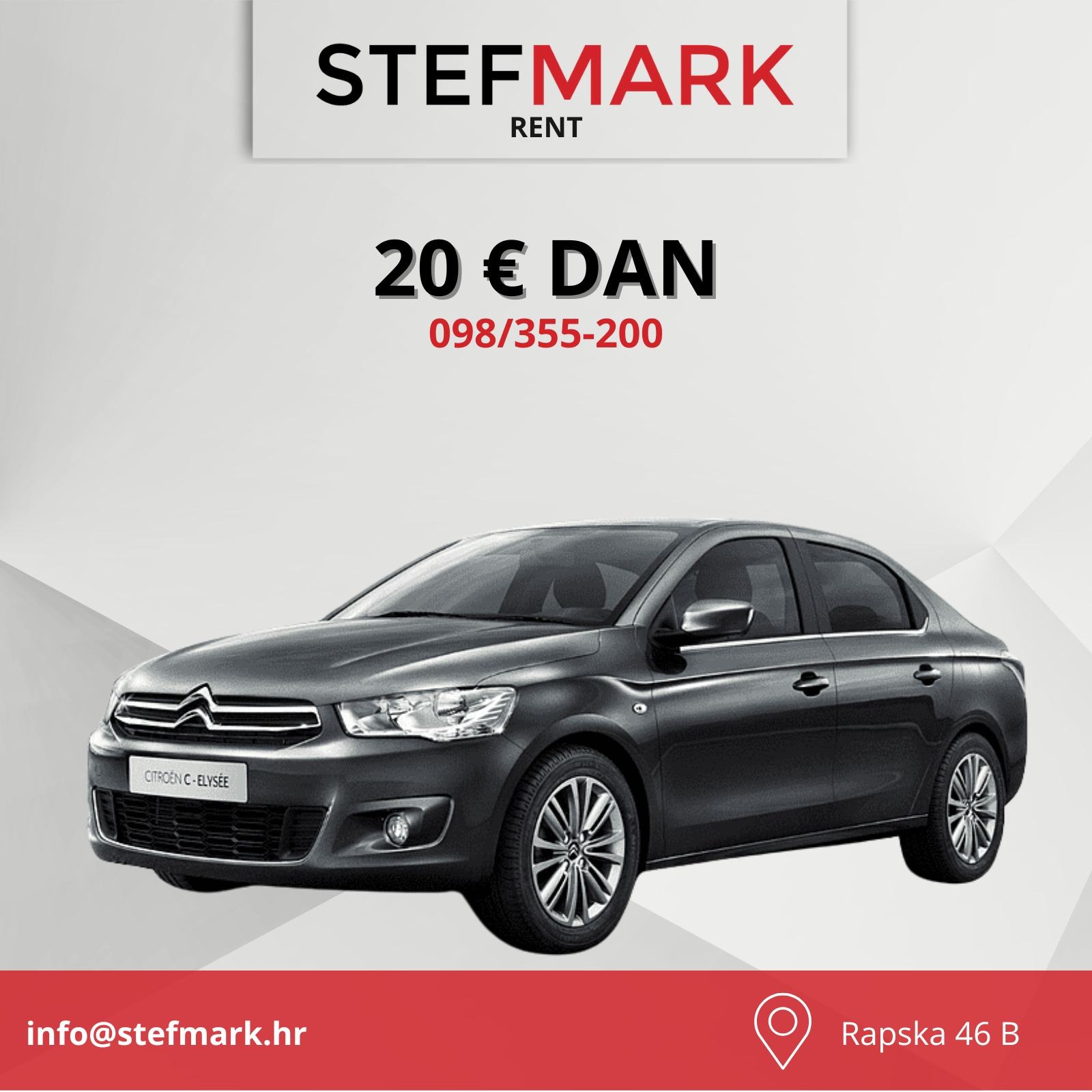 RENT-A -CAR / 20€ / ZAGREB / BEZ KREDITNIH KARTICA