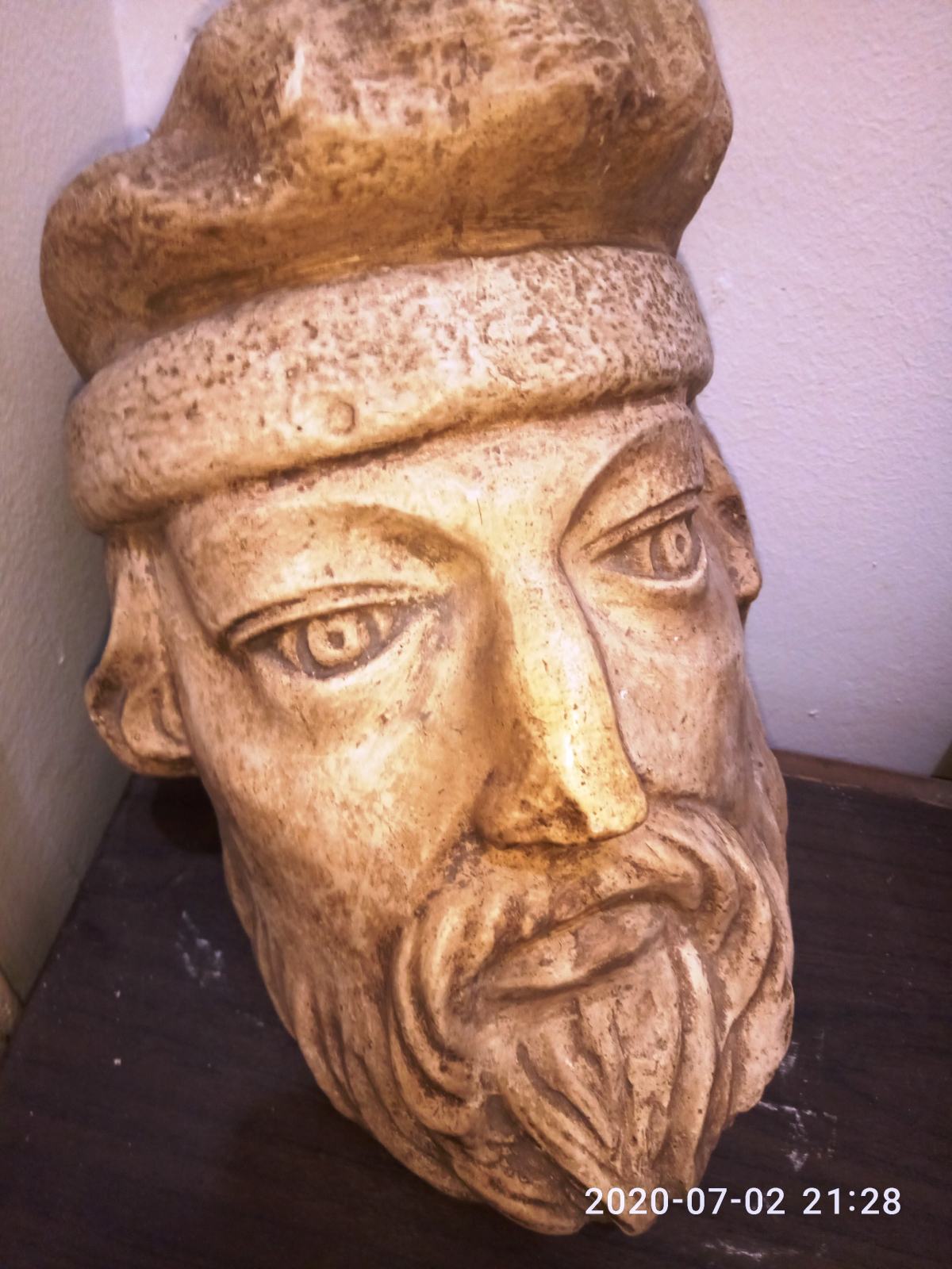 gipsani odlijev glave