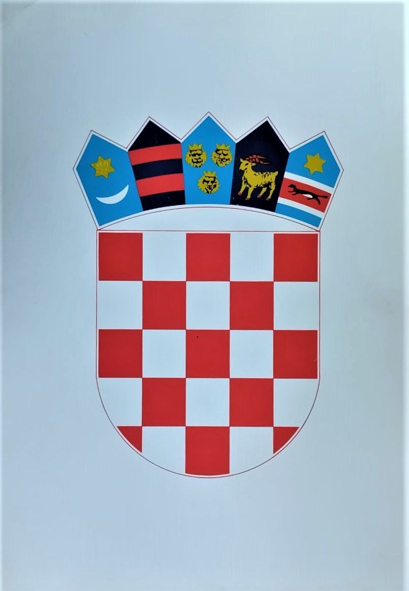 Grb Republike Hrvatske - otisak dimenzije
