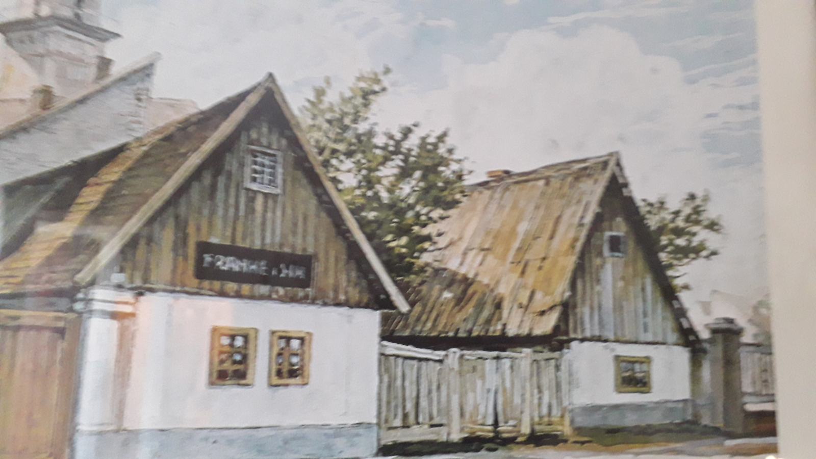 Slika - stare kuće Slavonskog Broda - Antipov