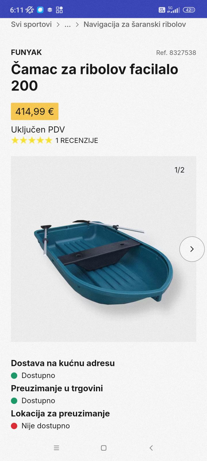 Mini čamac za razvlačenje sistema