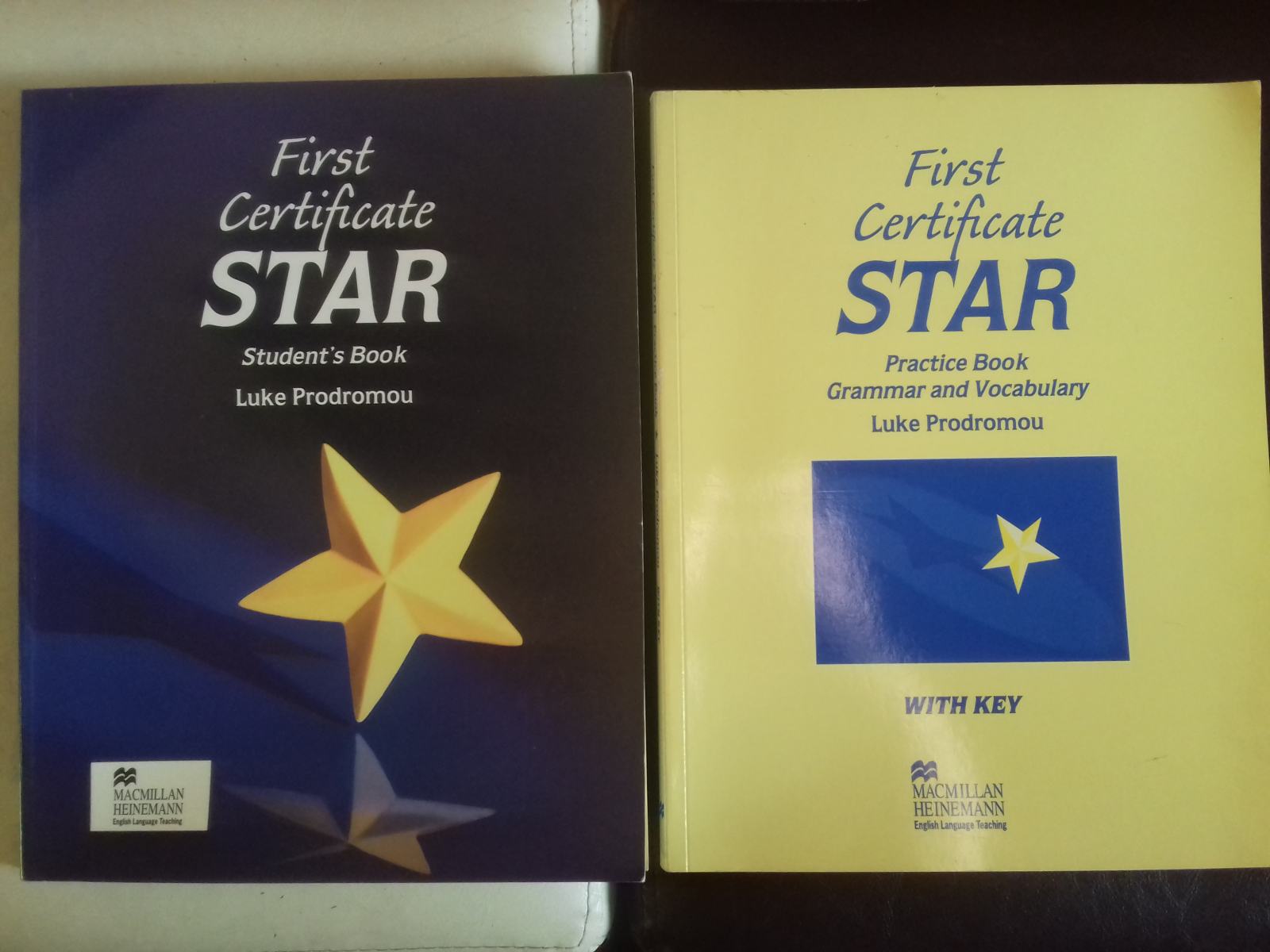FIRST CERTIFICATE STAR STUDENTS BOOK + PRACTICE BOOK, GRAMMAR AND...
