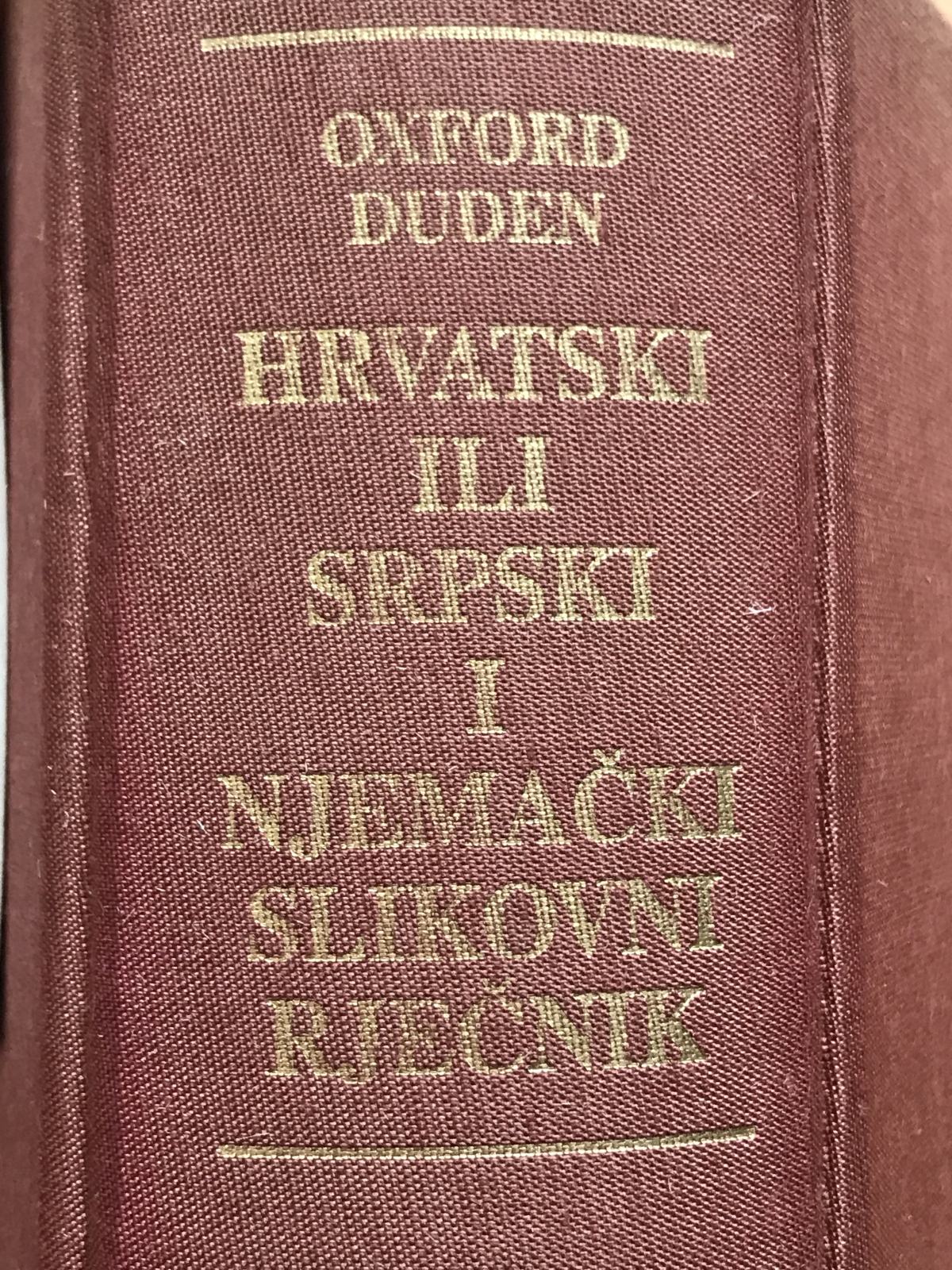 Oxford-Duden hrvatsko-srpski i njemački slikovni rječnik iz 1988.
