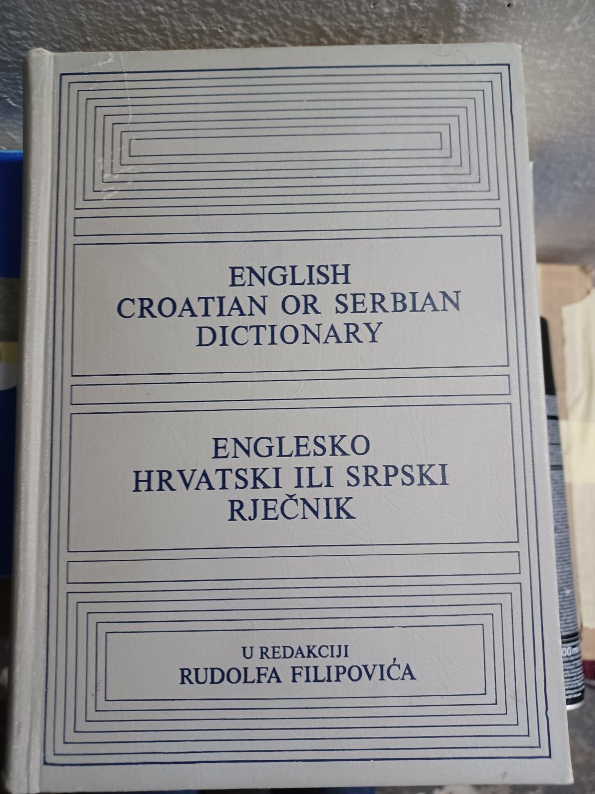 Rudolf Filipović (u redak.), Englesko-hrvatsko srpski rječnik