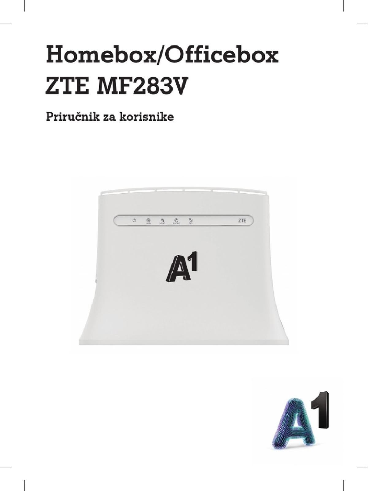 A1 Homebox router MF283V