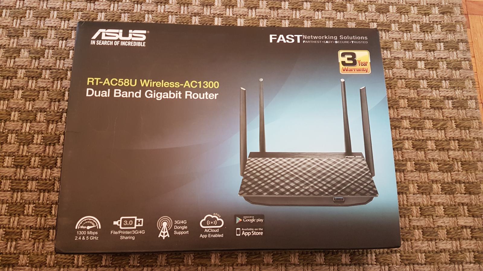 Asus ac58u router, mu-mimo, dual band, gigabit portovi, openwrt softw