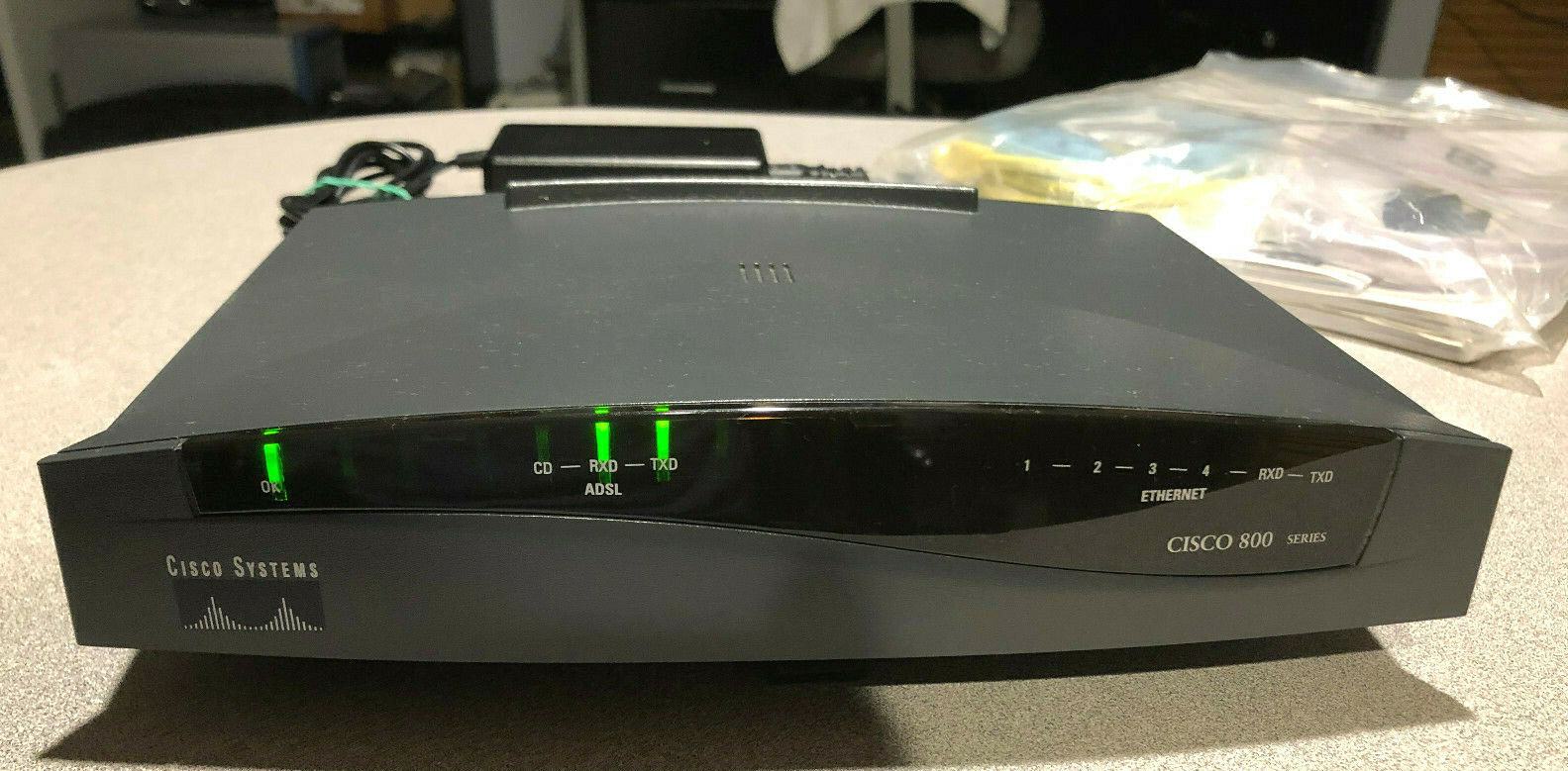 Cisco 837 ADSL Router + 4-port 10/100 Ethernet LAN switch 800 Series